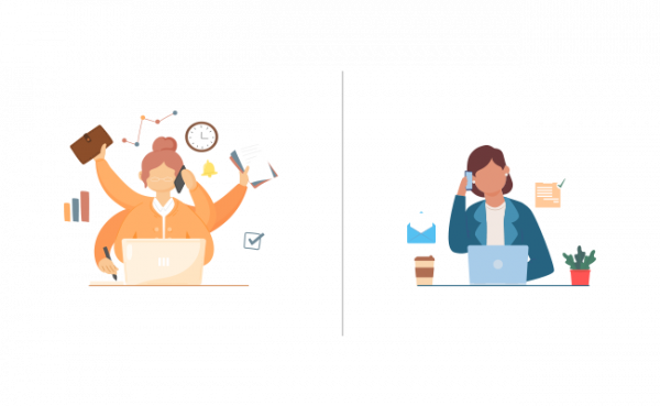 Virtual receptionist vs actual receptionist - MyOperator