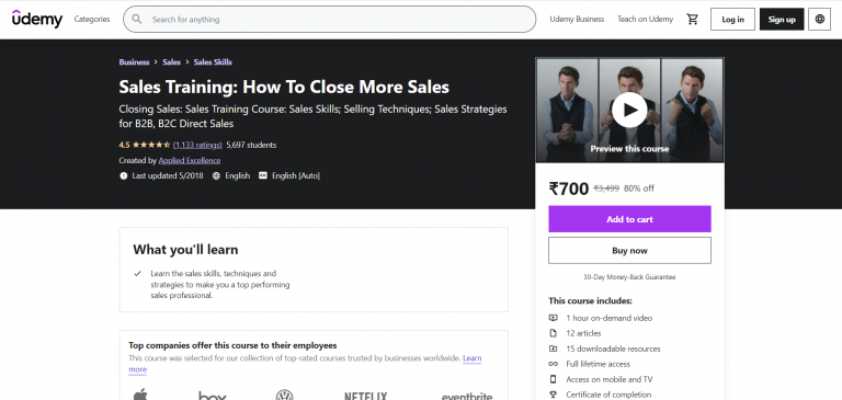 11 Best Sales Courses Online To Upgrade Your Selling Skills [Free + Paid]