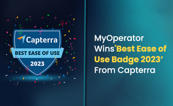 MyOperator Wins 'Best Ease of Use Badge ’ From Capterra