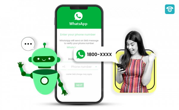 Customer Reach with 1800 Numbers, Chat Bots & WhatsApp